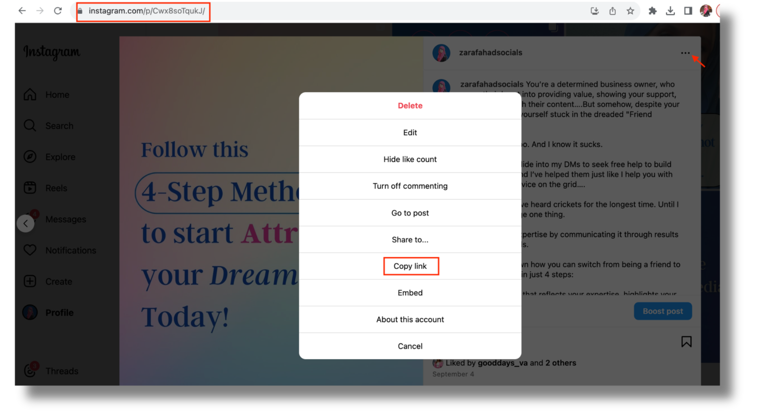 How To Find Your Instagram URL for Profile, Post & Reels