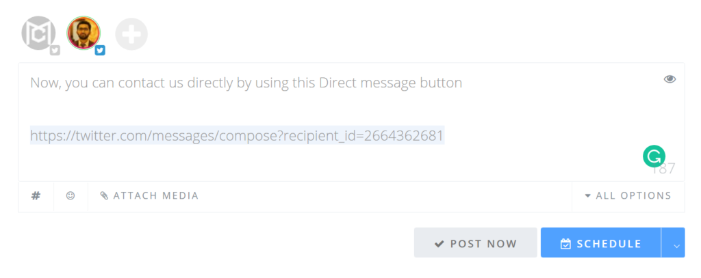 How to Add "Send Us a Private Message" aka Direct Message Button in ...
