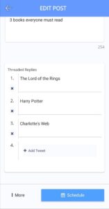 How to Schedule Twitter Threads on Mobile | SocialBu