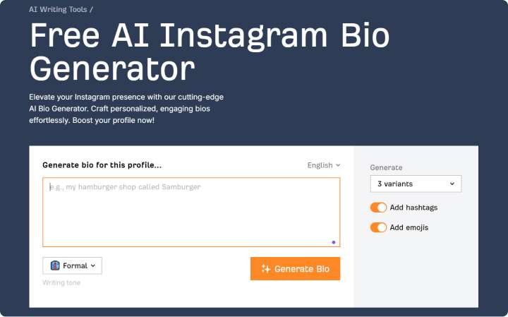 Top 5 Free Instagram Bio Generator in 2024 | SocialBu Blog