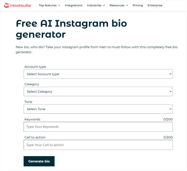 Top 5 Free Instagram Bio Generator in 2024 | SocialBu Blog