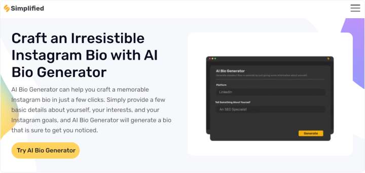 Top 5 Free Instagram Bio Generator in 2024 | SocialBu Blog